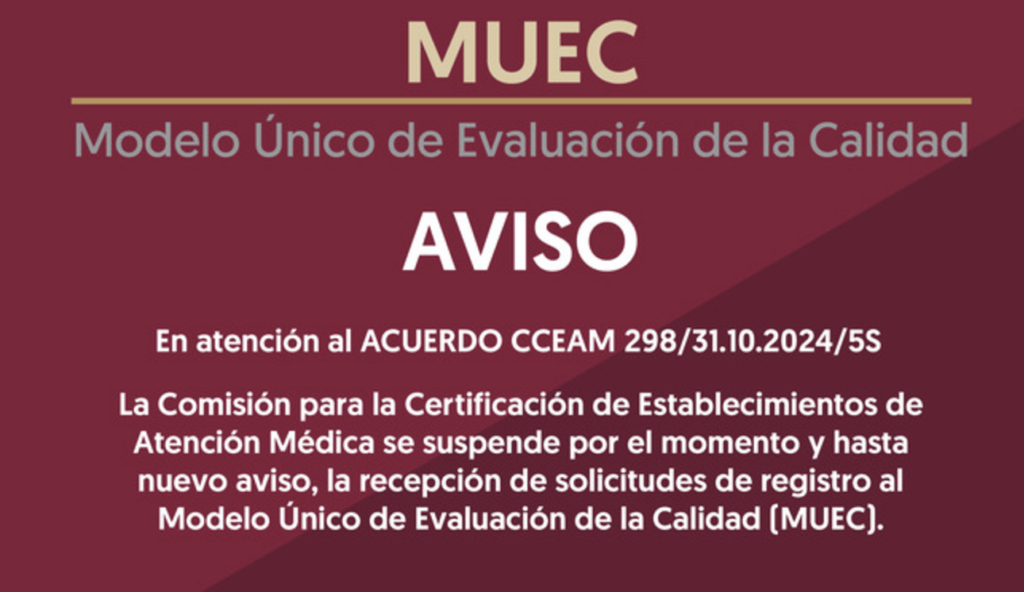 MODELO ÚNICO DE EVALUACIÓN DE LA CALIDAD (MUEC) – Coordinación de Calidad